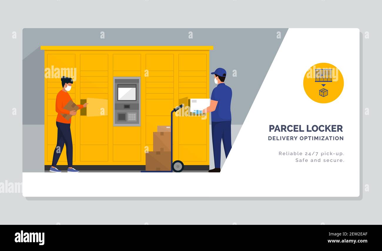 Parcel terminal Stock Vector Images - Alamy