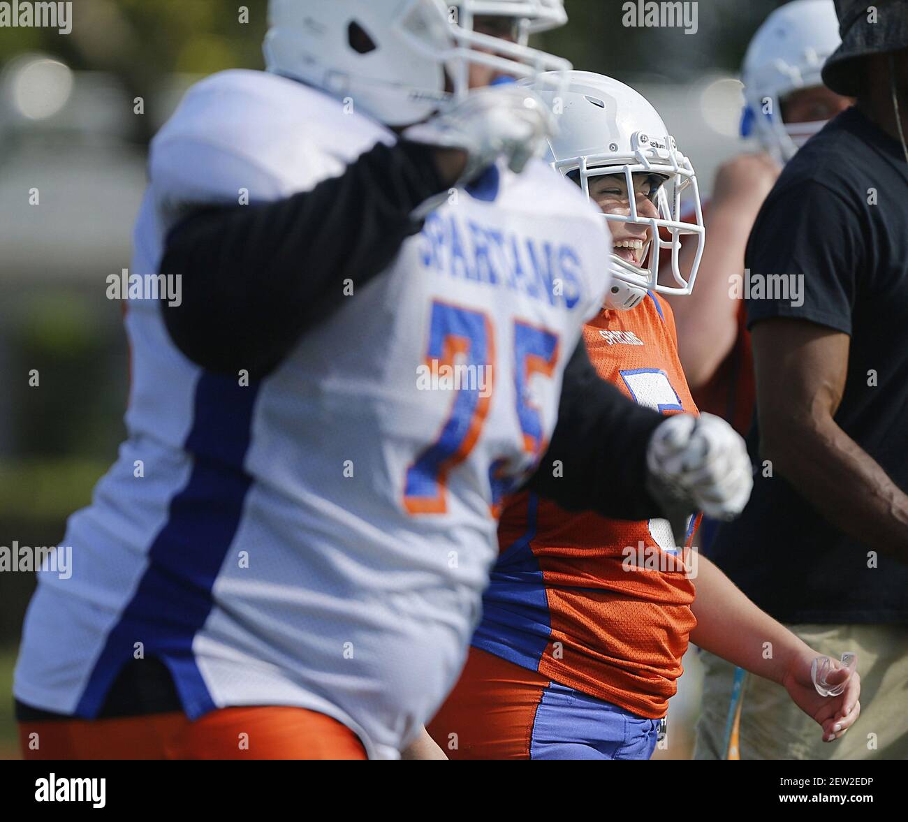 Hollywood Hills quarterback Holly Neher, 16, is trying out for the ...