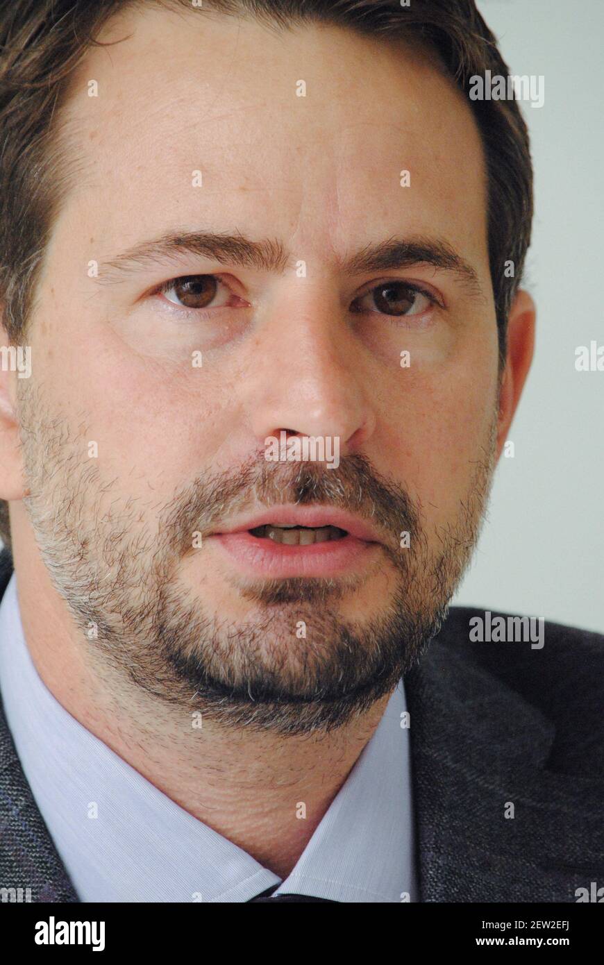 Mark Boal, writer, at the Hollywood Foreign Press Association press ...