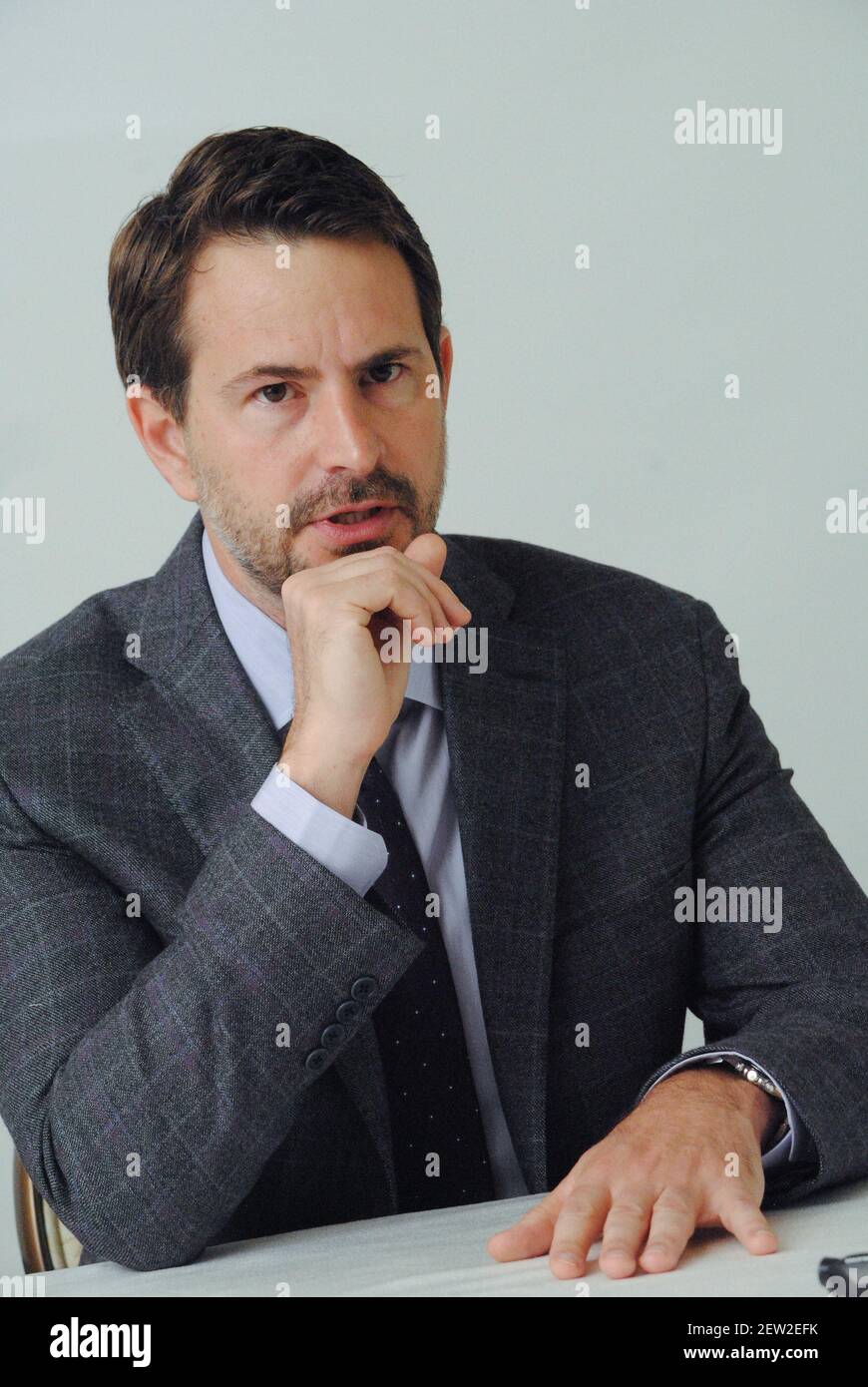 Mark Boal, writer, at the Hollywood Foreign Press Association press ...