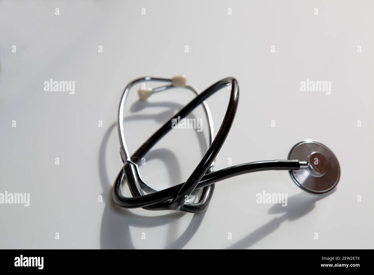 A stethoscope is placed on a light surface Stock Photo - Alamy