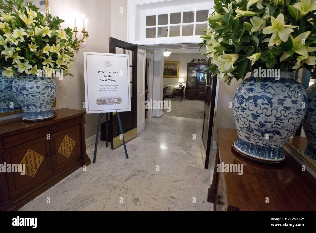 Very high resolution view of the newly renovated entrance to the West ...