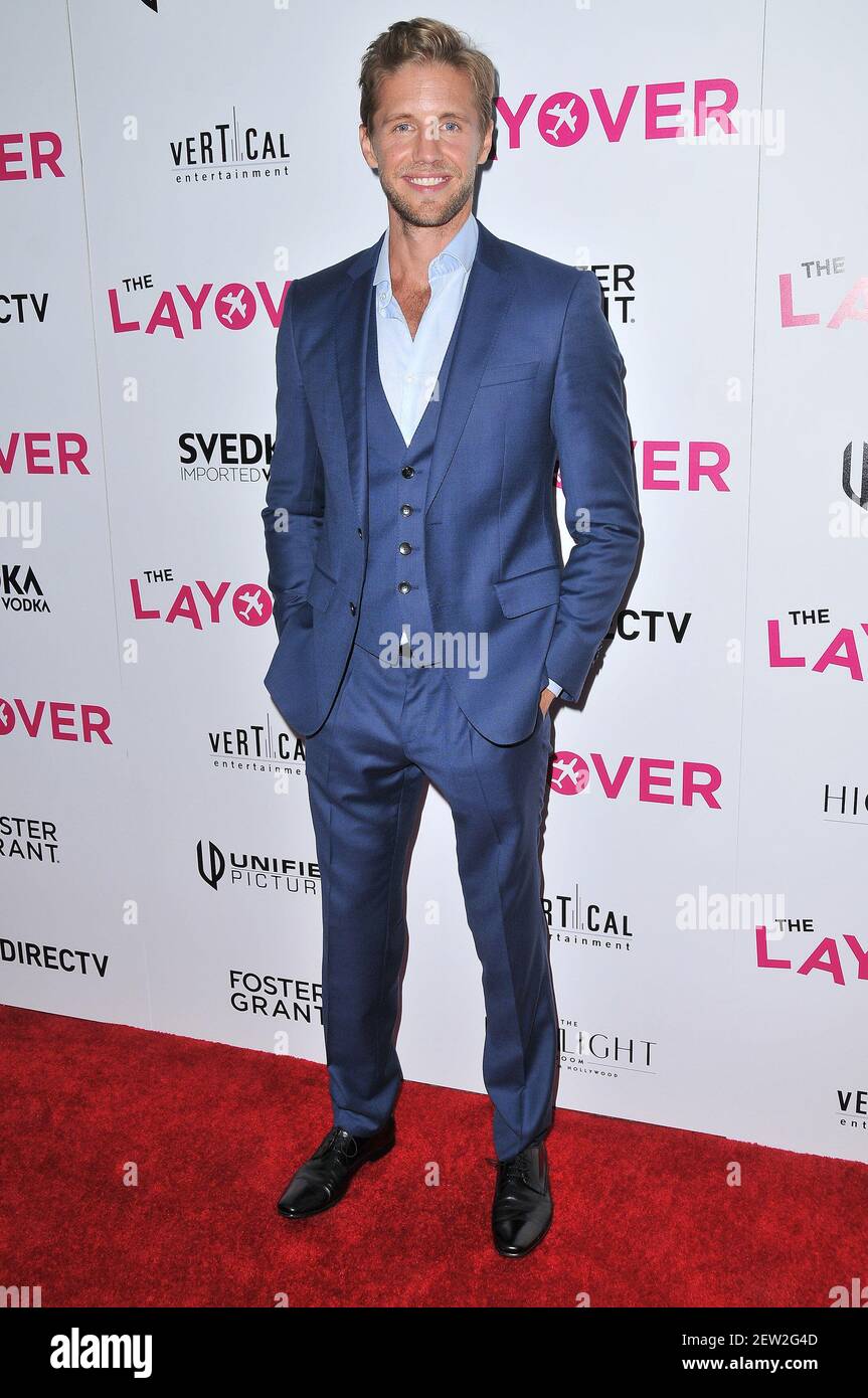 Matt Barr arrives at "The Layover" Los Angeles Premiere held at the ...
