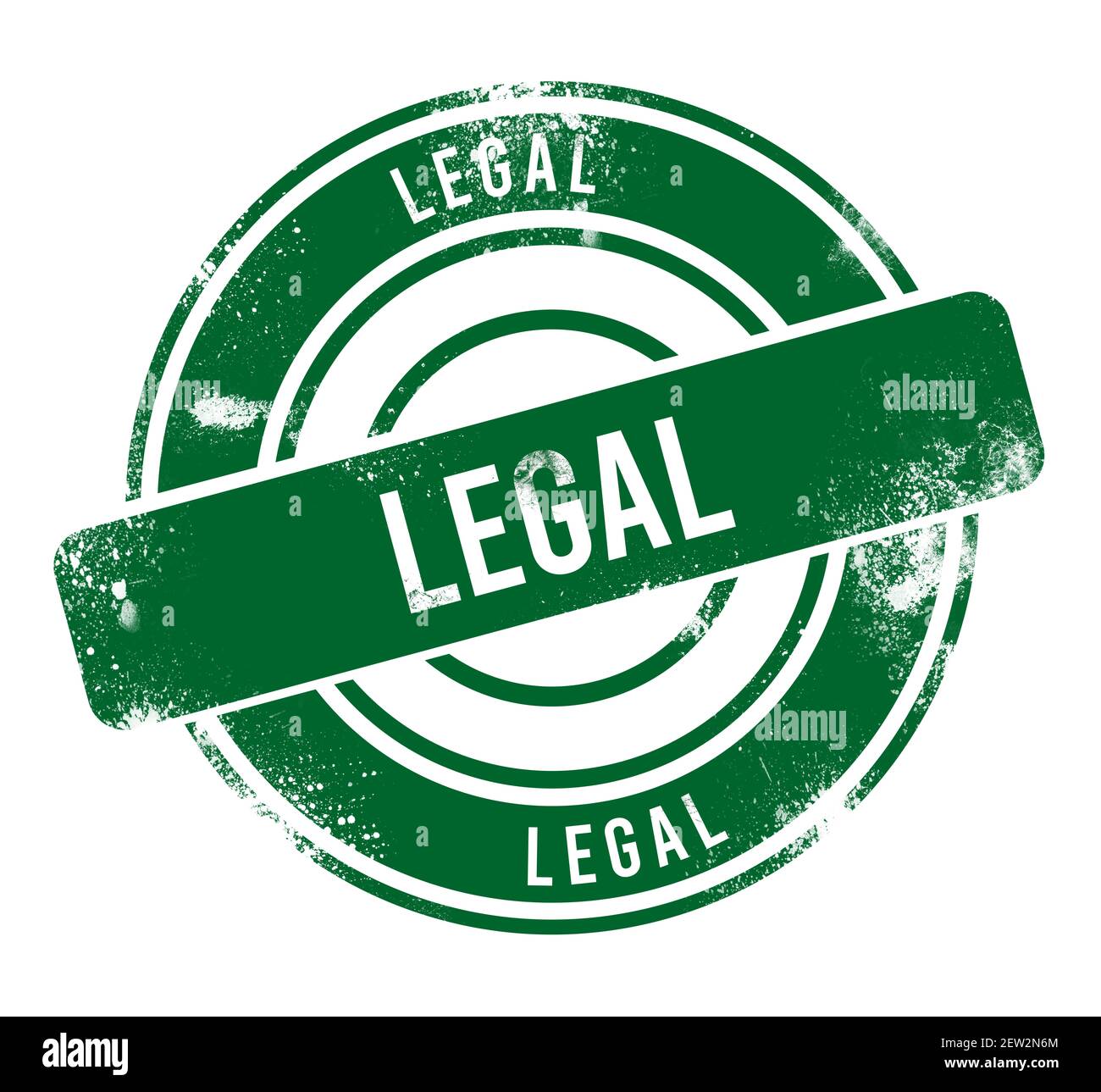 Legal - green round grunge button, stamp Stock Photo - Alamy