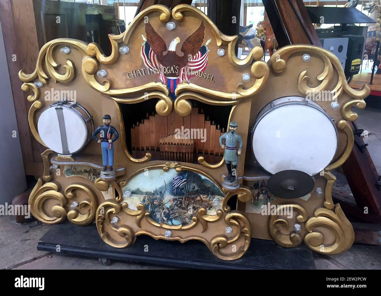 The Coolidge Park Carousel was built in 1894 and has been restored ...