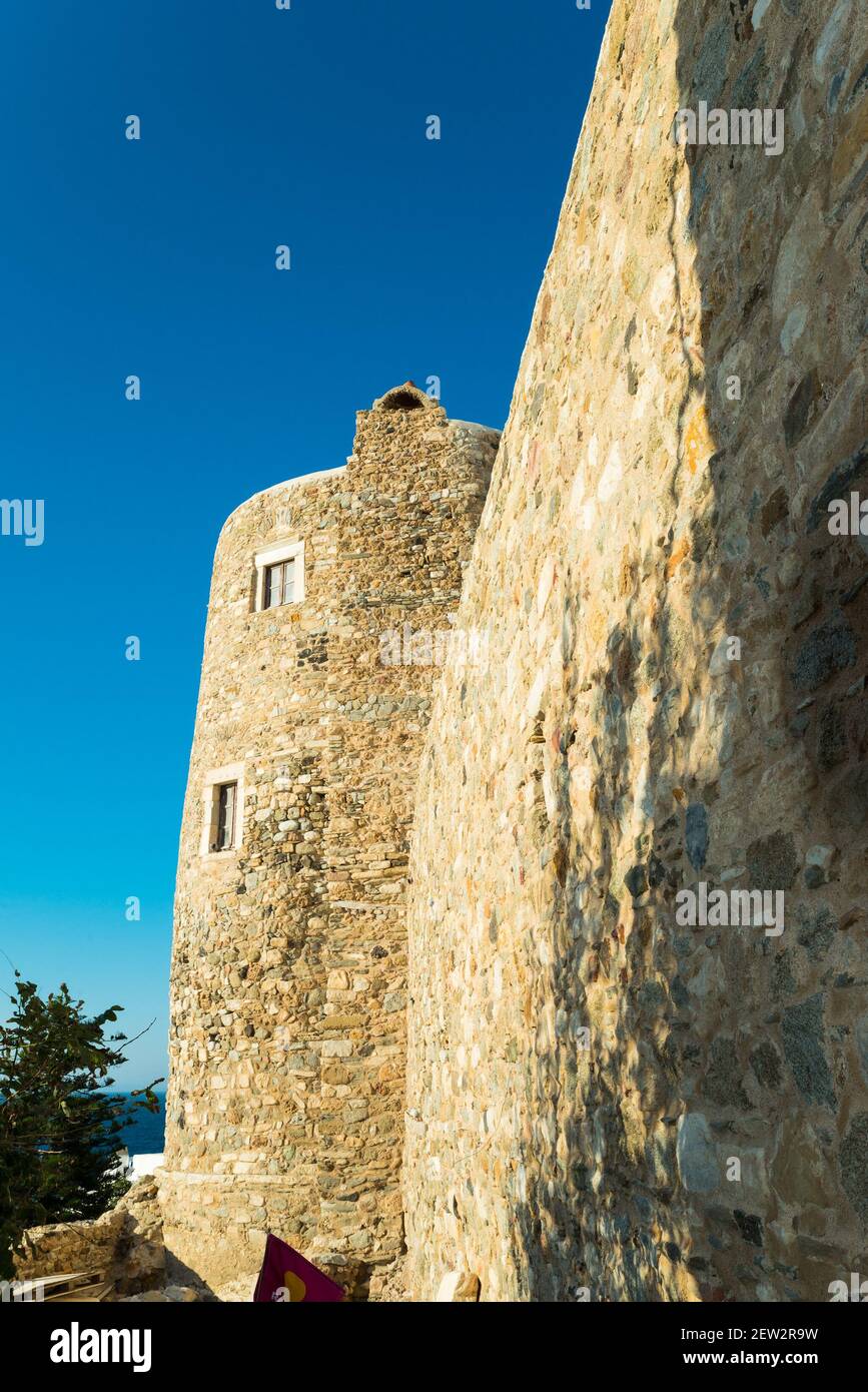 Naxos City, Naxos, Cyclades, South Aegean Region, Greece Stock Photo ...