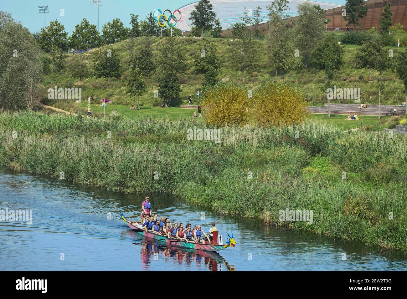 Dragon Boat racing at the East London Waterways Festival gets under way ...