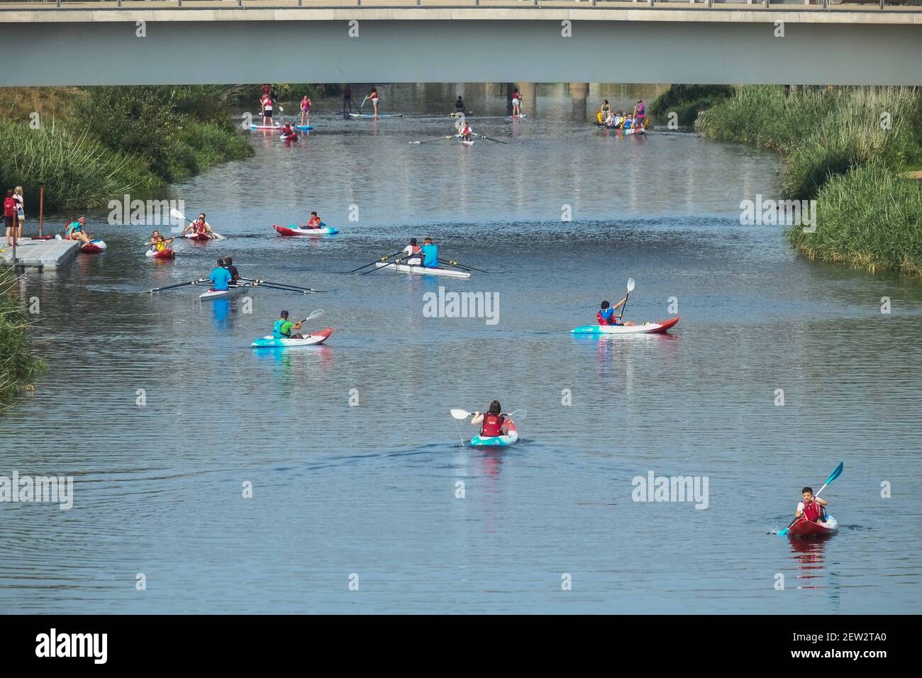Canoeing at the East London Waterways Festival gets under way on the ...