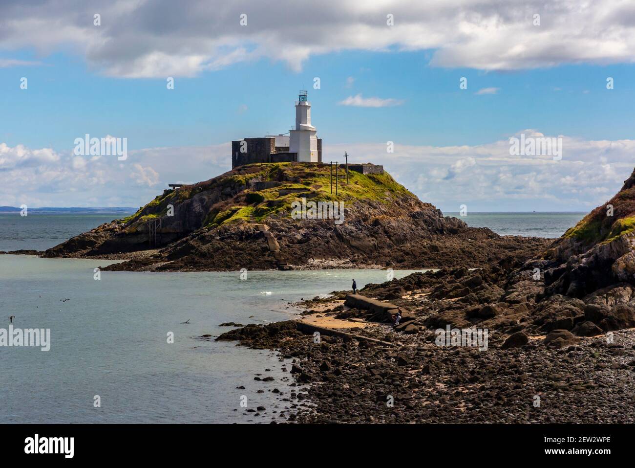 Mumbles lighthouse hi-res stock photography and images - Alamy