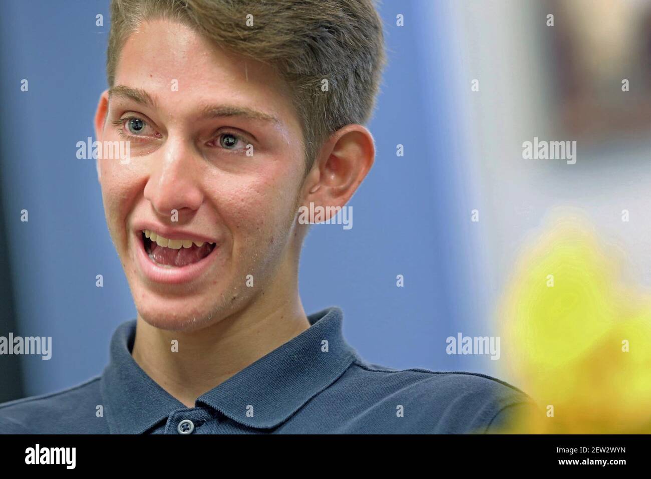 Antonio Bonaduce, an 18-year-old recent arrival from Venezuela, speaks about his experience so ...