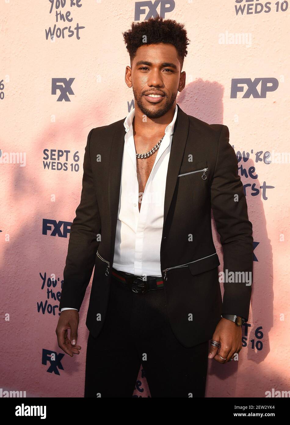 LOS ANGELES - AUGUST 29: Brandon Mychal Smith arrives at the Season 4 ...