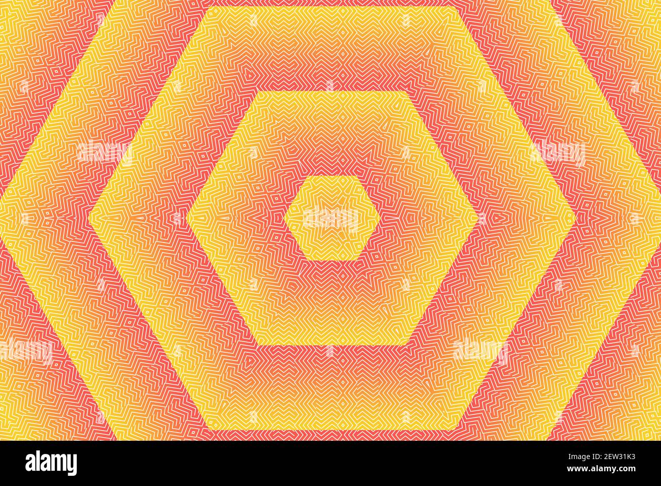An abstract background with orange and yellow geometric patterns Stock ...