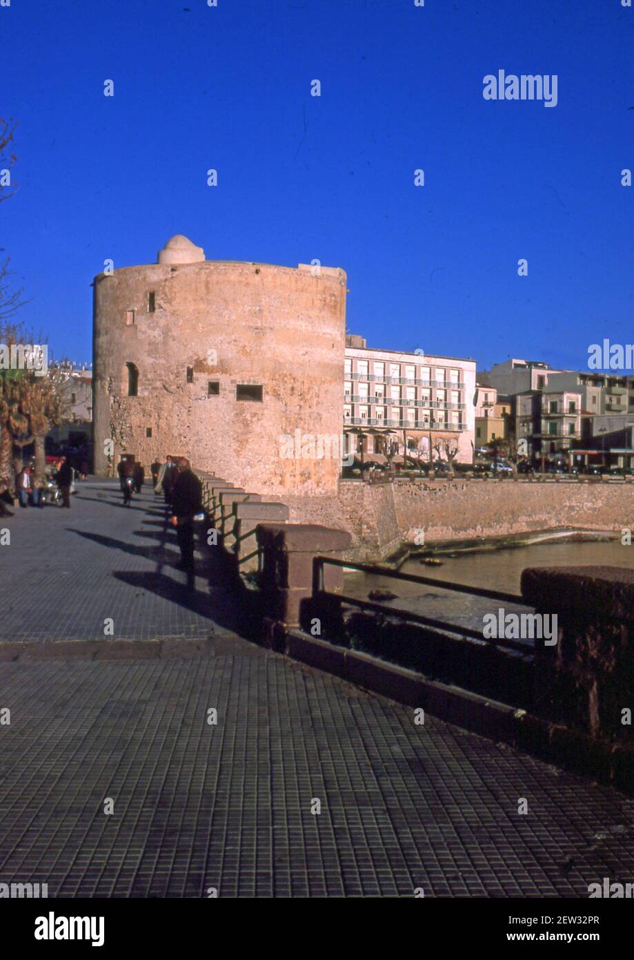 Alghero, Sardinia, Italy (scanned from colorslide Stock Photo - Alamy