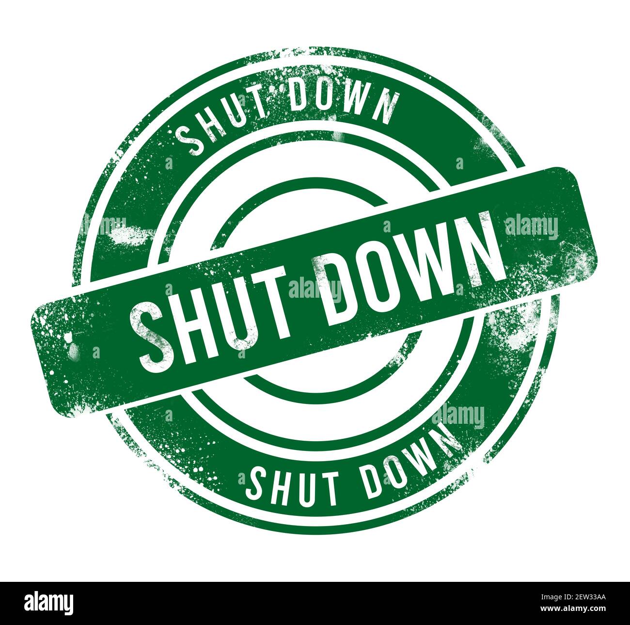 Shut down stamp hi-res stock photography and images - Alamy