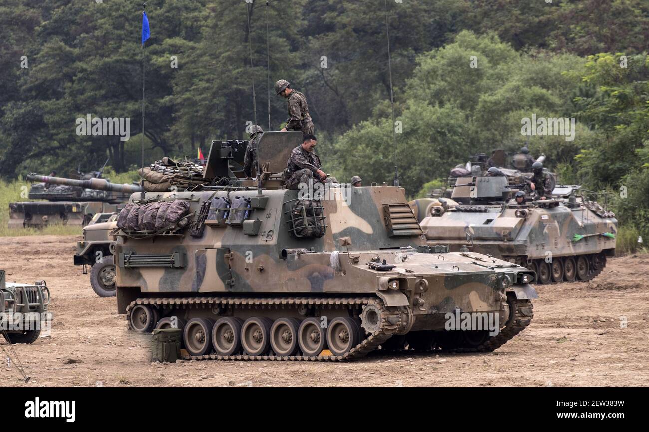 5 September 2017 - Paju, South Korea : South Korean army's K77 Fire ...