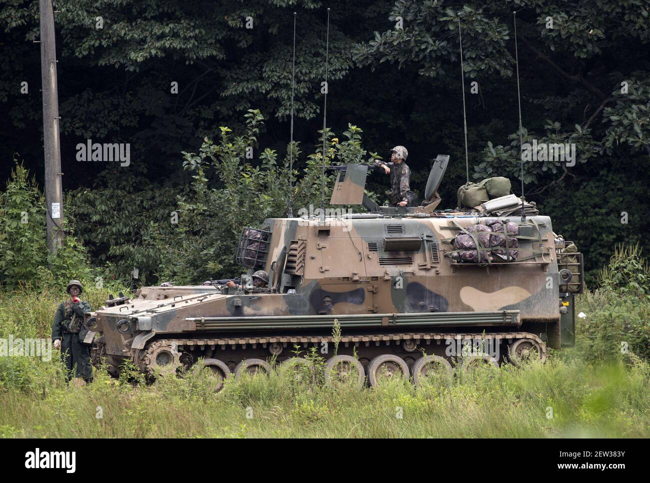 5 September 2017 - Paju, South Korea : South Korean army's K77 Fire ...
