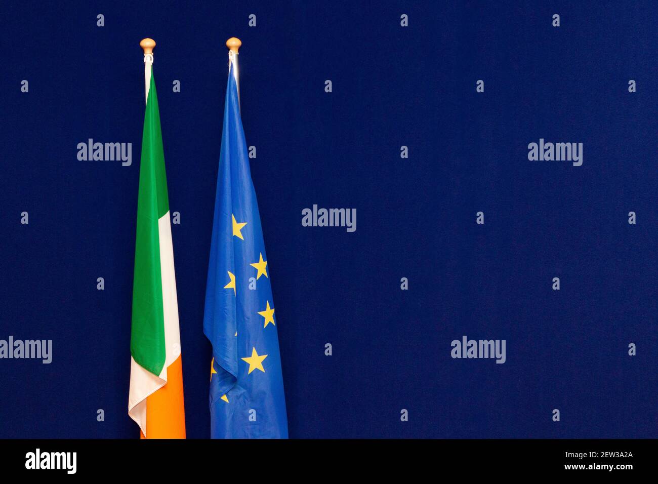 irish and european flags Stock Photo - Alamy