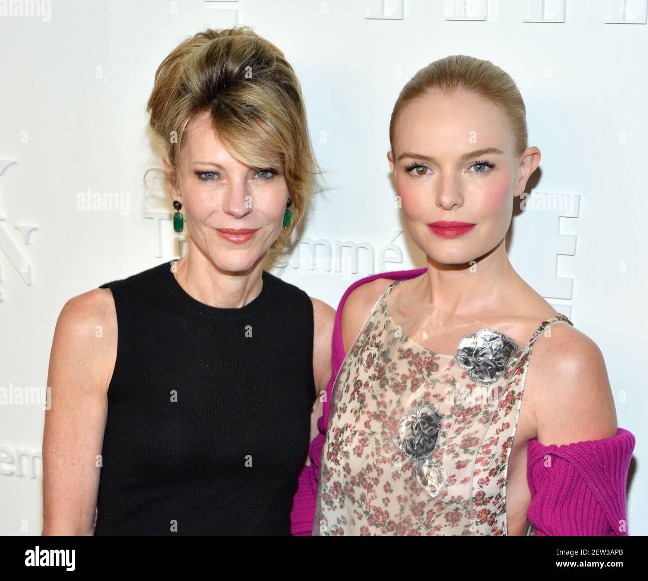 L-R: ELLE Magazine Edior-in-Chief Robbie Myers and actress Kate ...