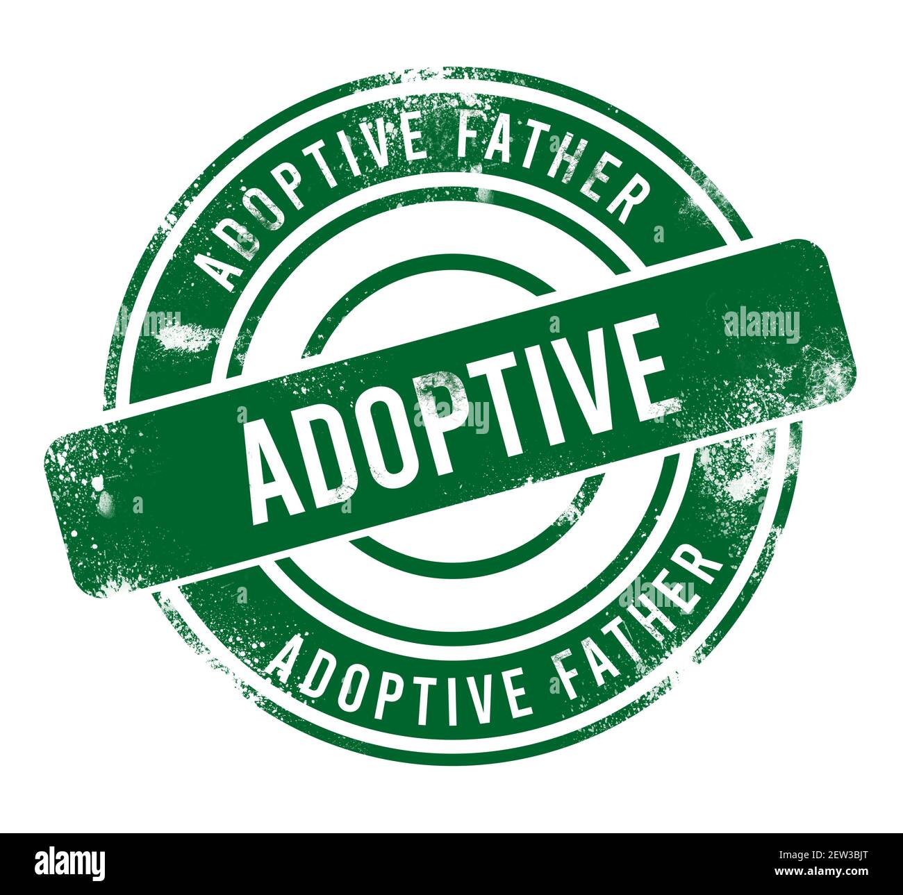 adoptive father - green round grunge button, stamp Stock Photo - Alamy