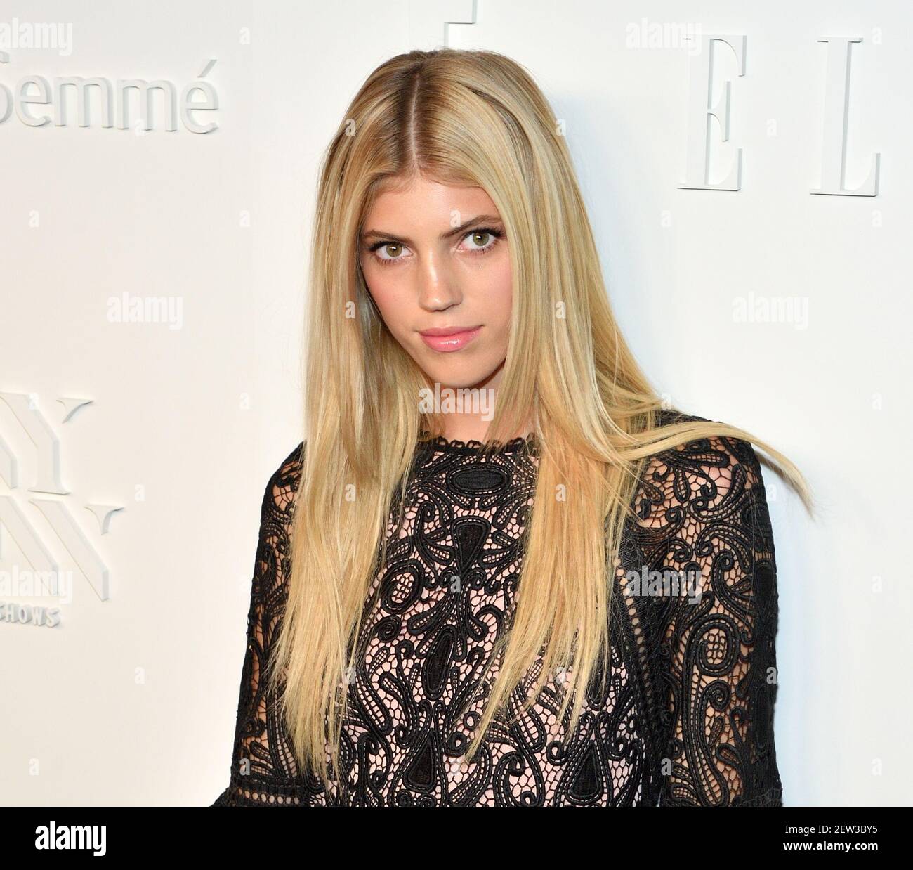 Model Devon Windsor attends the E!, ELLE and IMG Celebration of ...