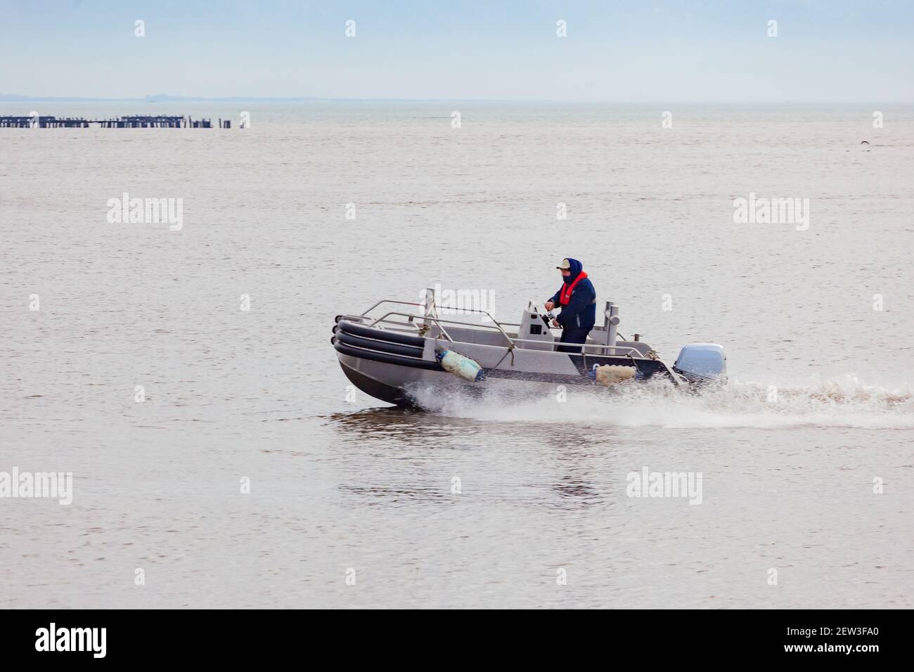 Boat of the Georgian Coast Guard, Black Sea. Poti Stock Photo - Alamy