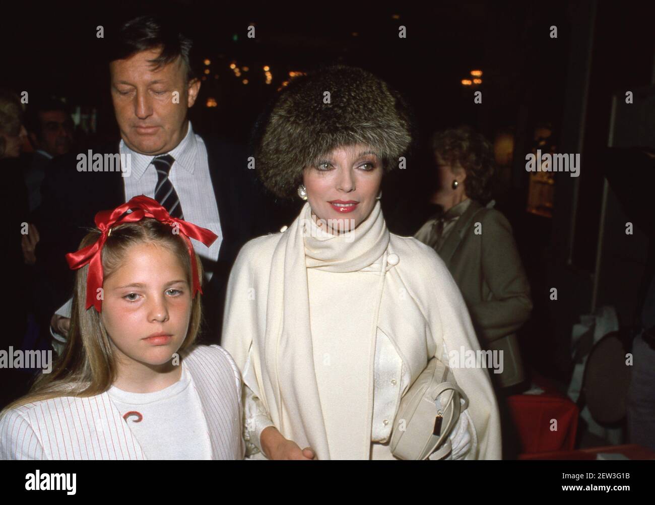 Katyanna Kass, Joan Collins and Ron Kass during 1983 Young Musicians ...
