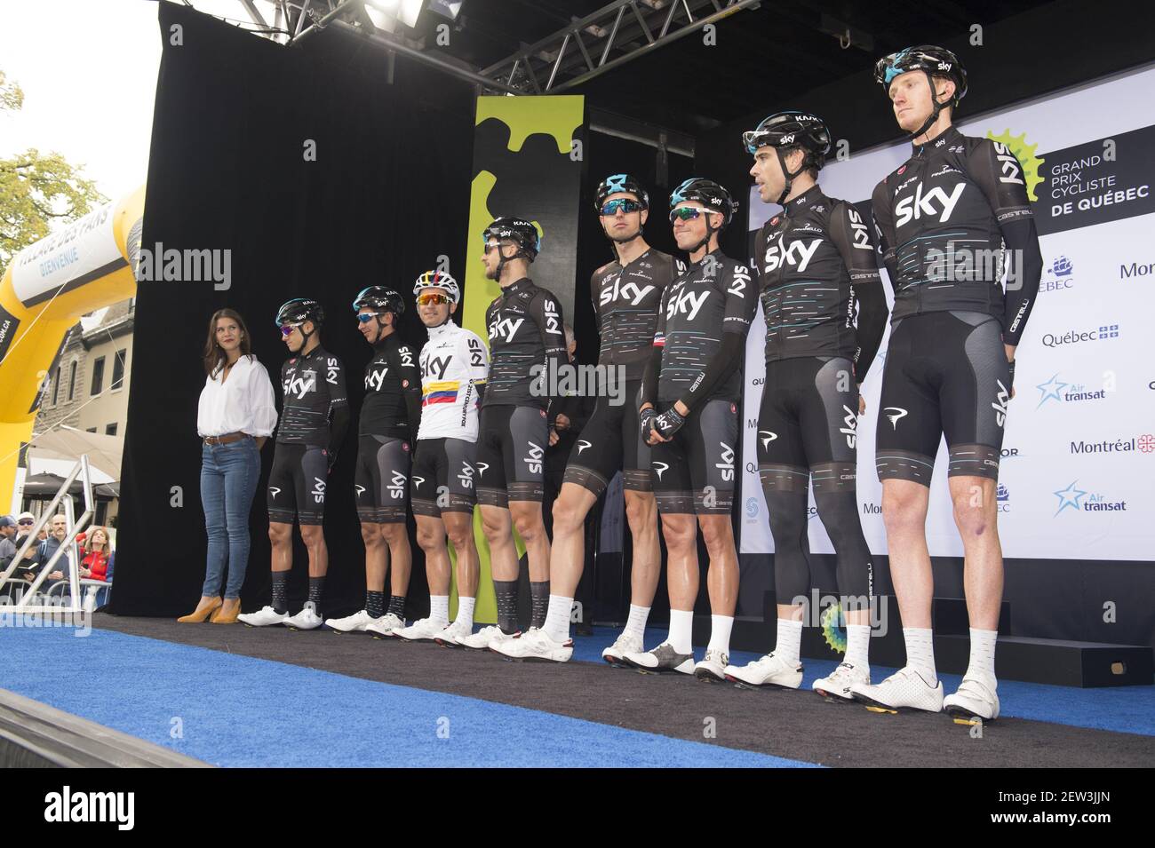 Sky Cycling, Team introductions, Quebec Grand Prix, Quebec City, Quebec ...