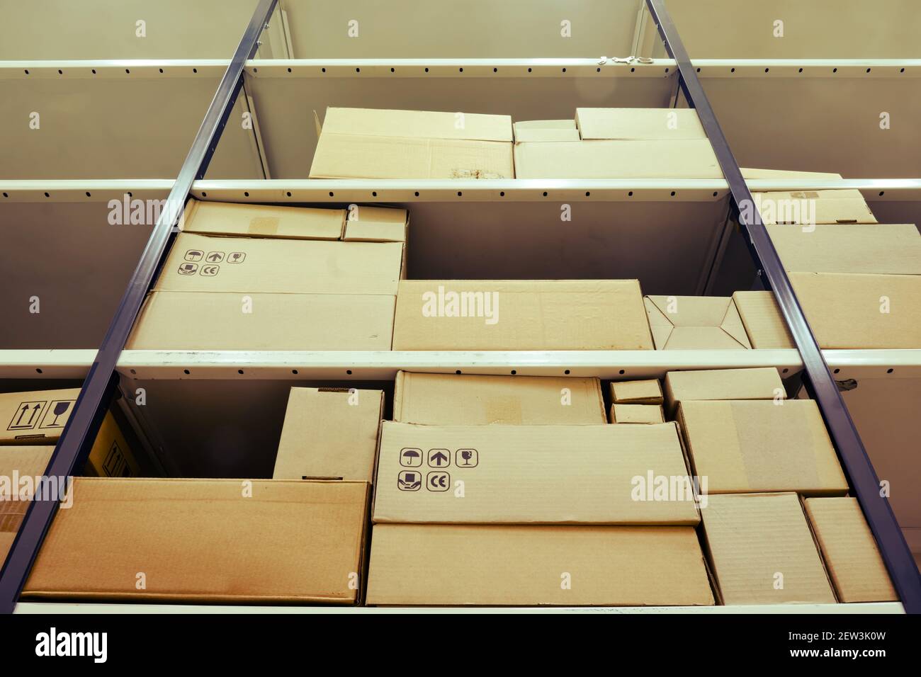 Warehouse storage racks boxes goods hi-res stock photography and images ...