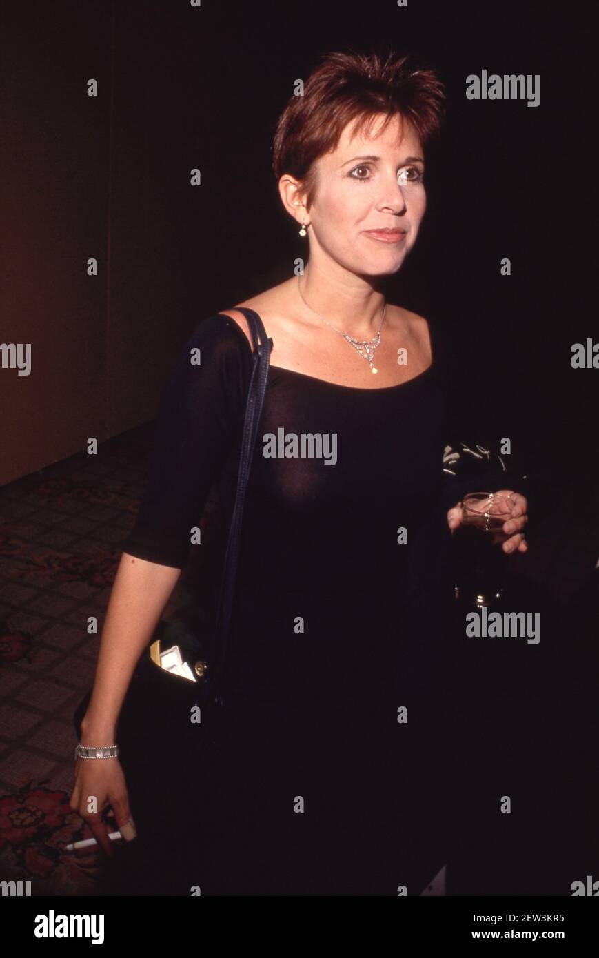 Carrie Fisher 1990 Credit: Ralph Dominguez/MediaPunch Stock Photo - Alamy