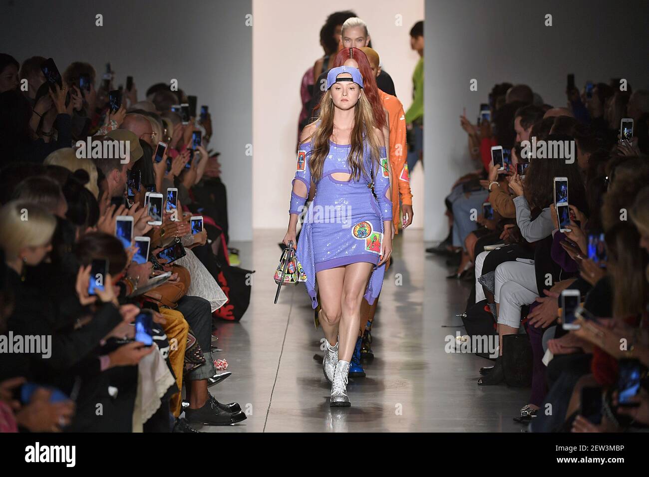 Devon Aoki walks on the runway during the Jeremy Scott Fashion Show at ...