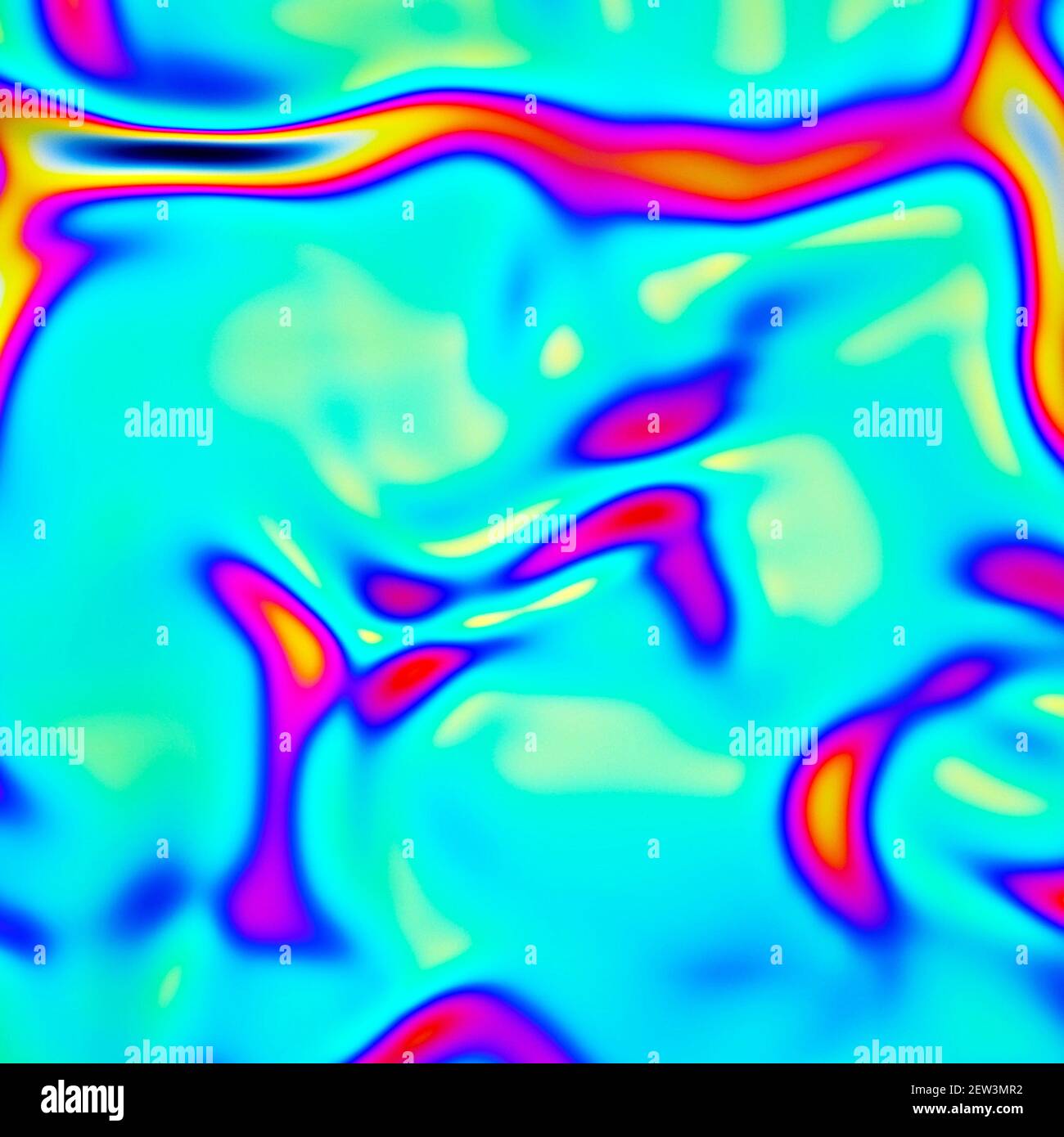 Bright Specular Colored Waves of Abstract Gradient Metallic Shapes ...