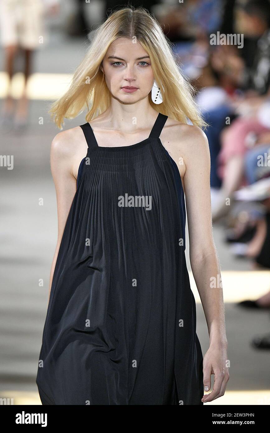 MGeorgie Perkins walks on the runway during the Tibi Fashion show at ...