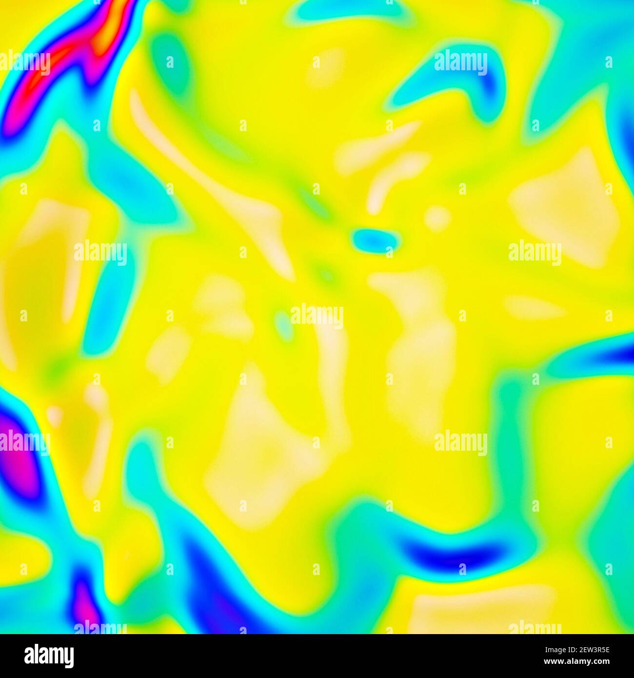 Bright Specular Colored Waves of Abstract Gradient Metallic Shapes ...
