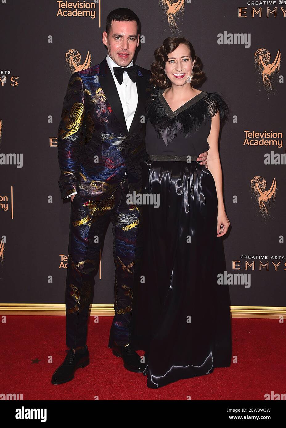 LOS ANGELES - SEPTEMBER 9: John Roberts and Kristen Schaal at the 2017 ...
