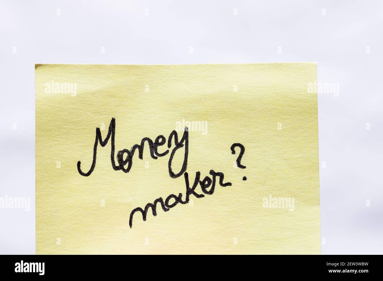 Money maker handwriting hi-res stock photography and images - Alamy