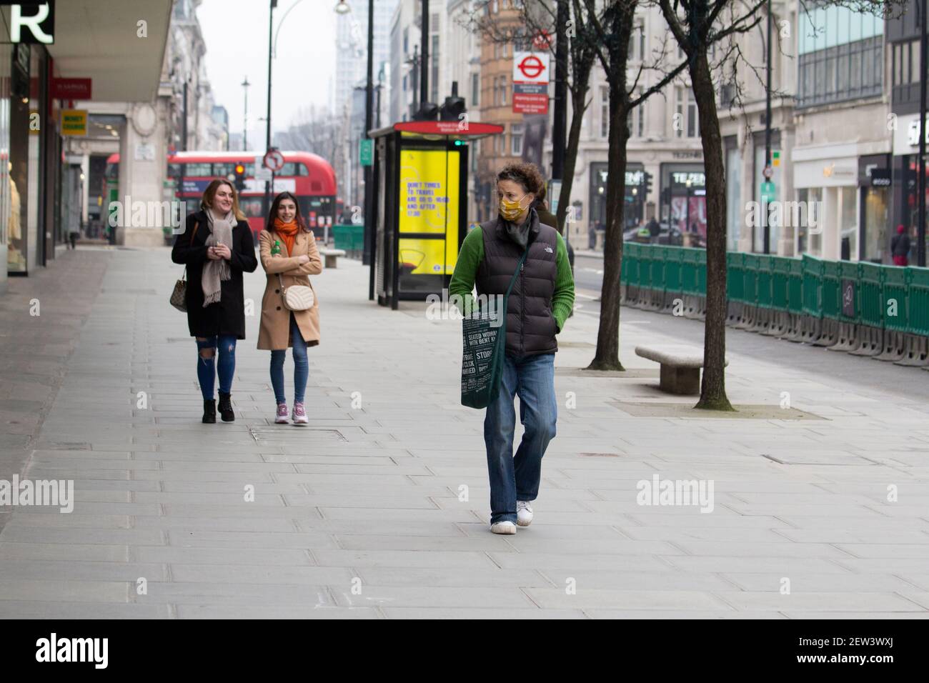 Oxford Street London, during Coronavirus Covid-19 Pandemic lockdown ...
