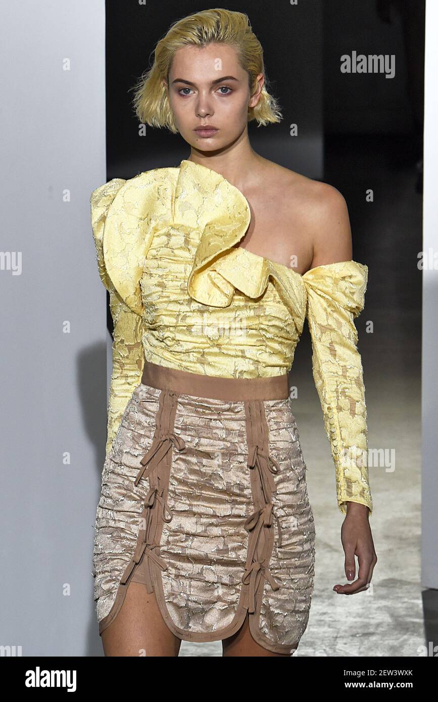 Model Emma Boyd walks on the runway during the Self Portrait Fashion ...