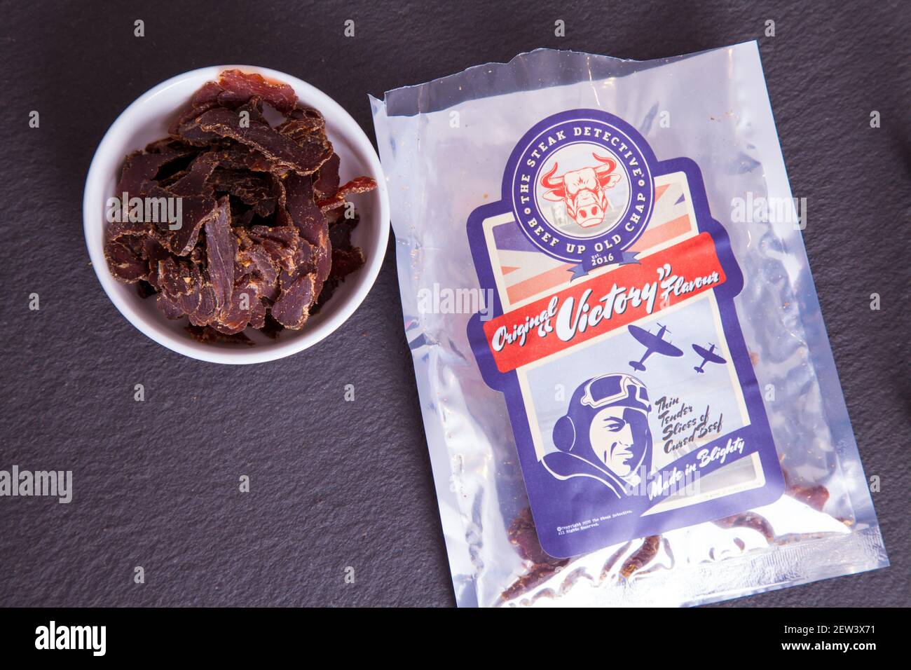 Sliced biltong biltong south african hi-res stock photography and ...