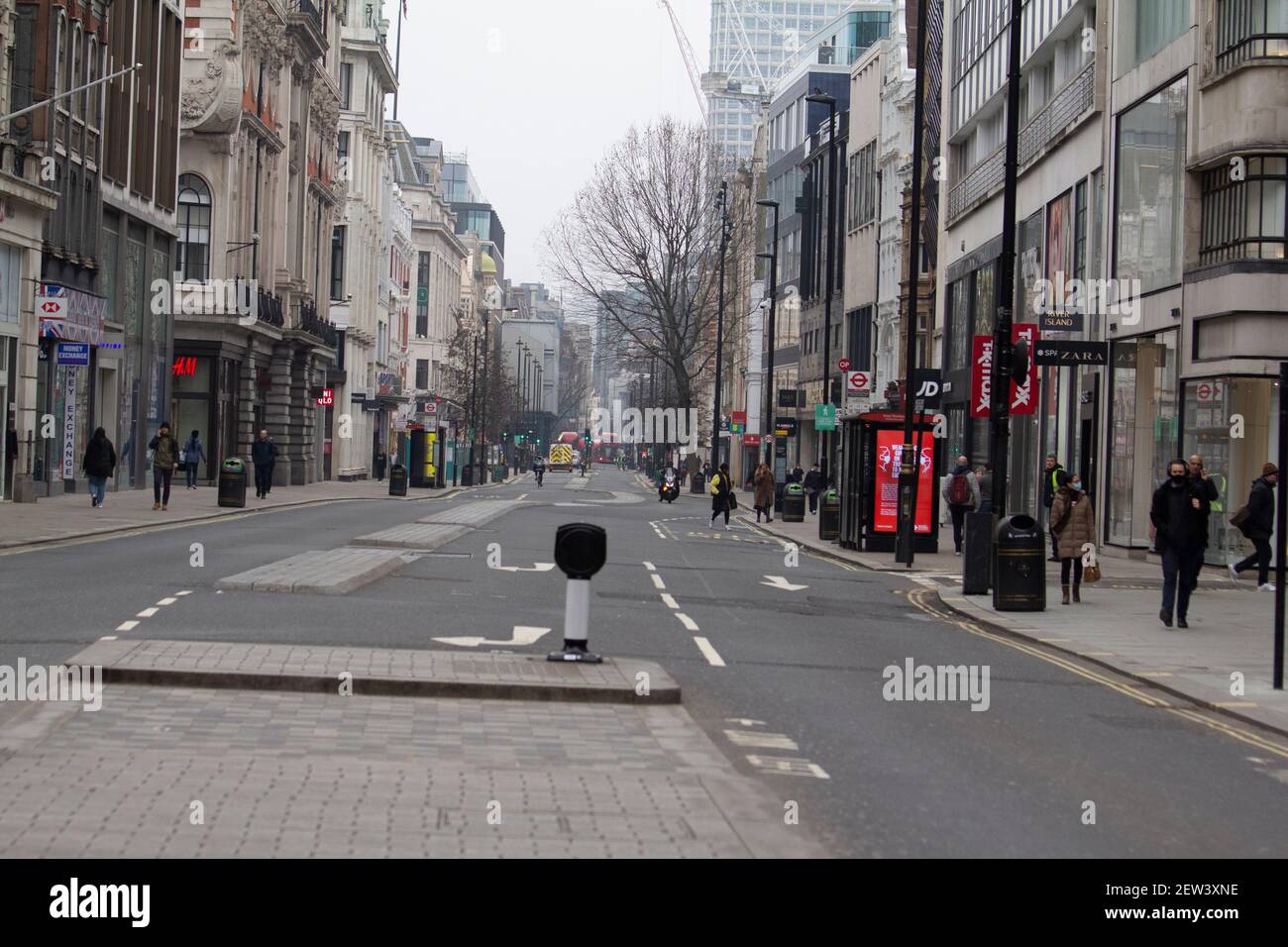 Oxford Street London, during Coronavirus Covid-19 Pandemic lockdown ...
