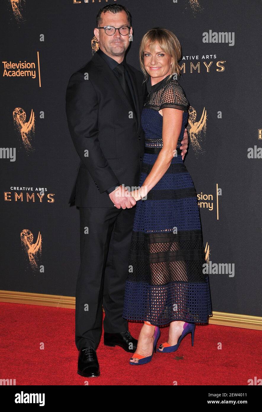 Colin Watkinson and Jo Watkinson at the 2017 Creative Arts Emmy Awards ...