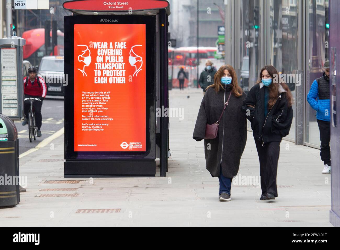 Oxford Street London, during Coronavirus Covid-19 Pandemic lockdown ...