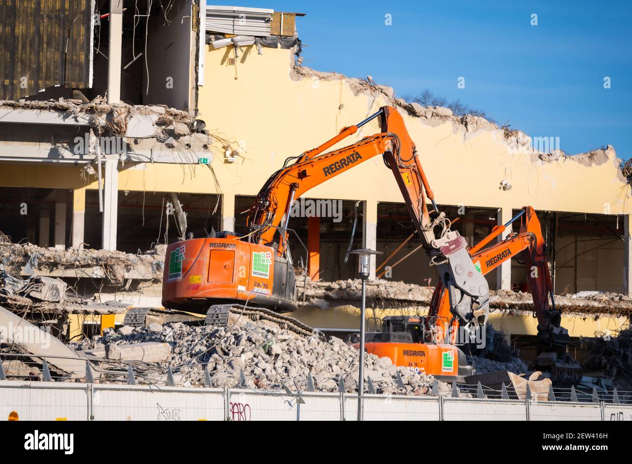 Bremen, Germany, February 24th, 2021: The Haven Höövt in Vegesack on ...