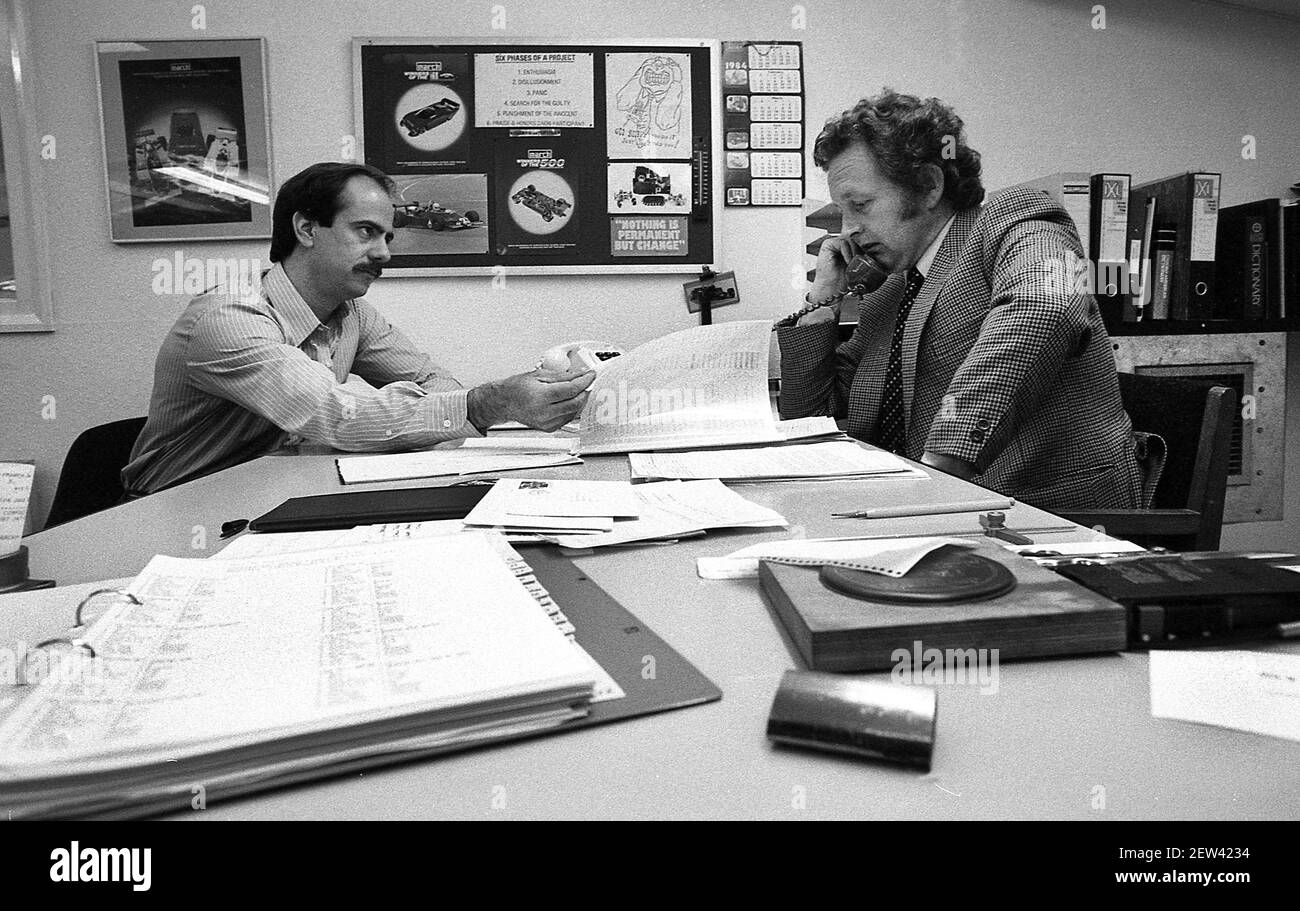 Robin Herd at the March Engineering racing car constructor in Bicester ...