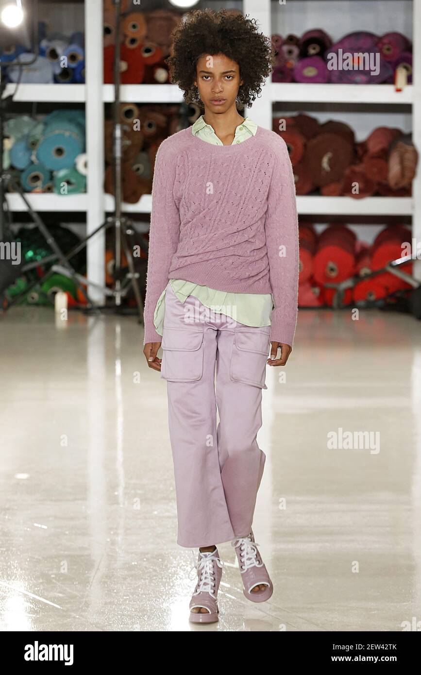 Model Amelia Rami walks on the runway at the Sies Marjan Fashion Show ...