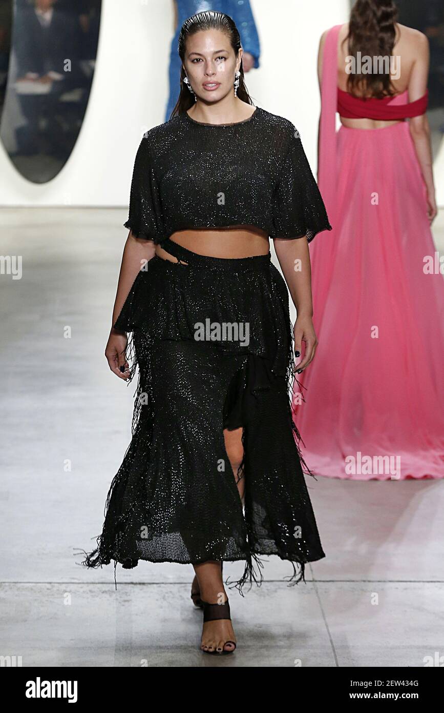 Model Ashley Graham walks on the runway during the Prabal Gurung ...