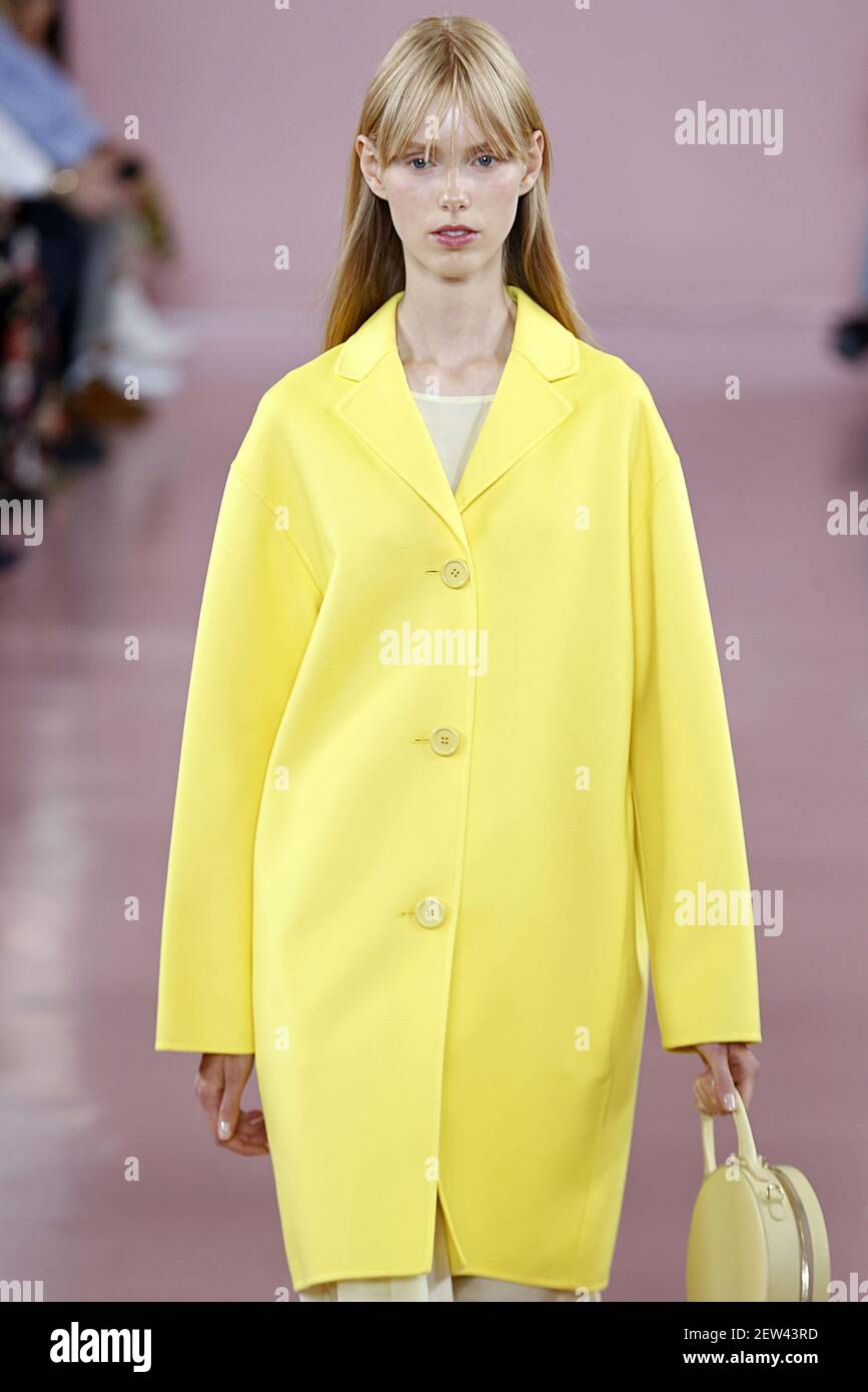 Model walks on the runway during the Mansur Gavriel Fashion show at New ...