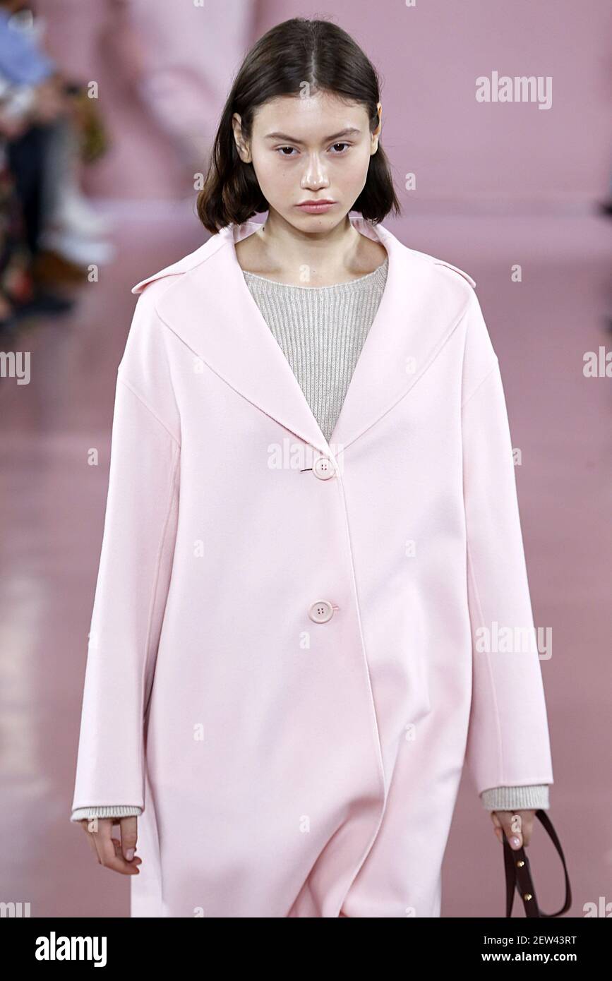Model walks on the runway during the Mansur Gavriel Fashion show at New ...