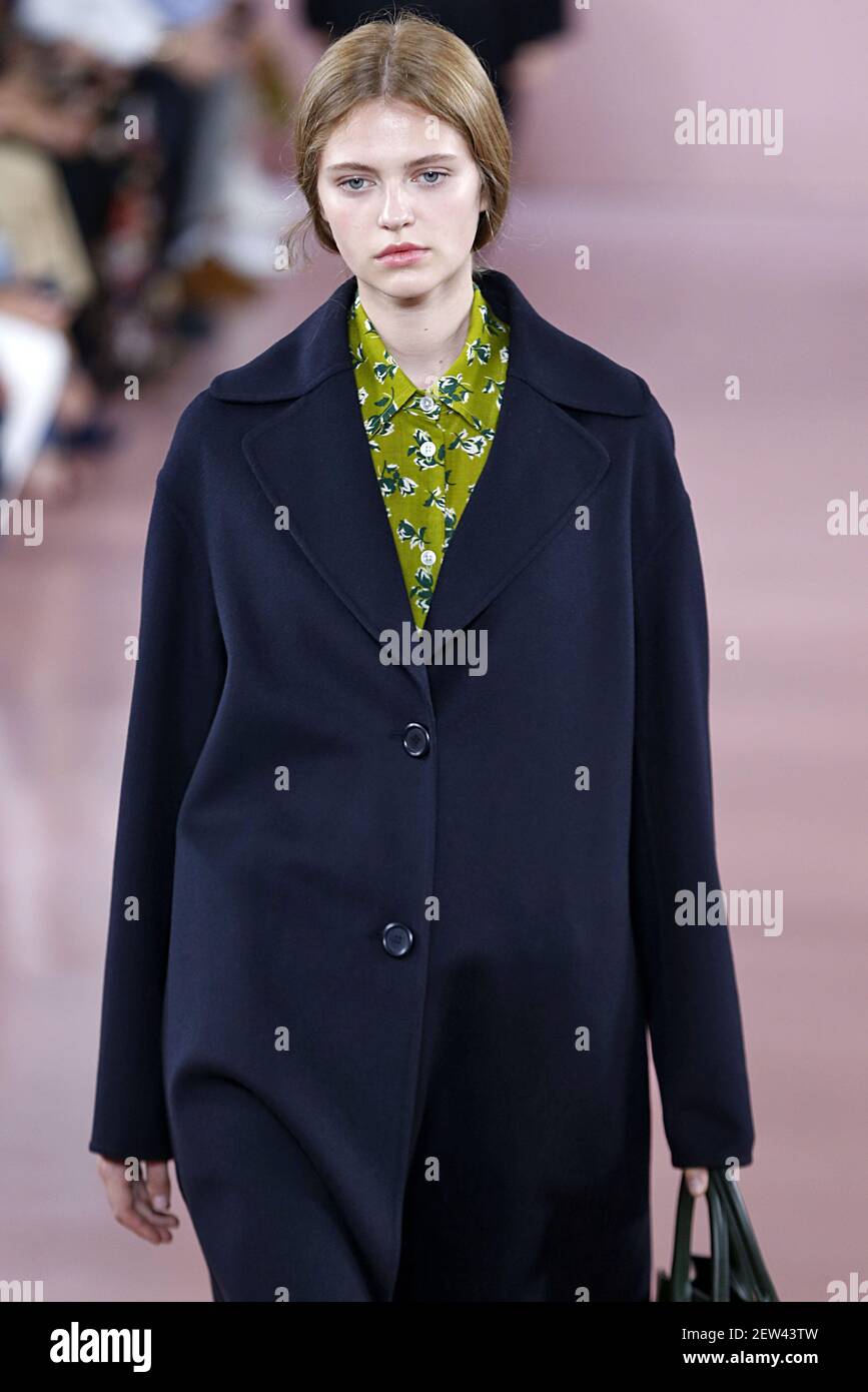 Model walks on the runway during the Mansur Gavriel Fashion show at New ...