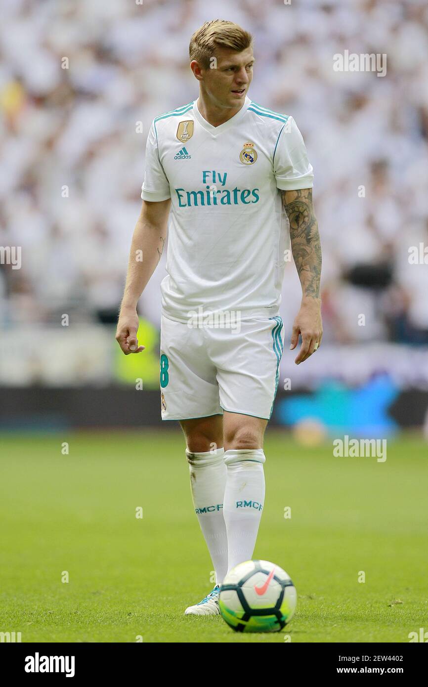 Real Madrid's Toni Kroos during La Liga match in Madrid, Spain on ...
