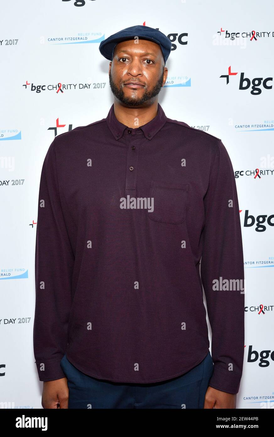 Former NBA player John Wallace attends the BGC Partners Charity Day ...